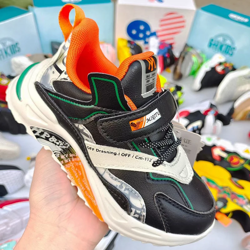 C2125 Children Sports Shoes Kids Sneakers Boys Shoes Running Sneakers Breathable Children's ...