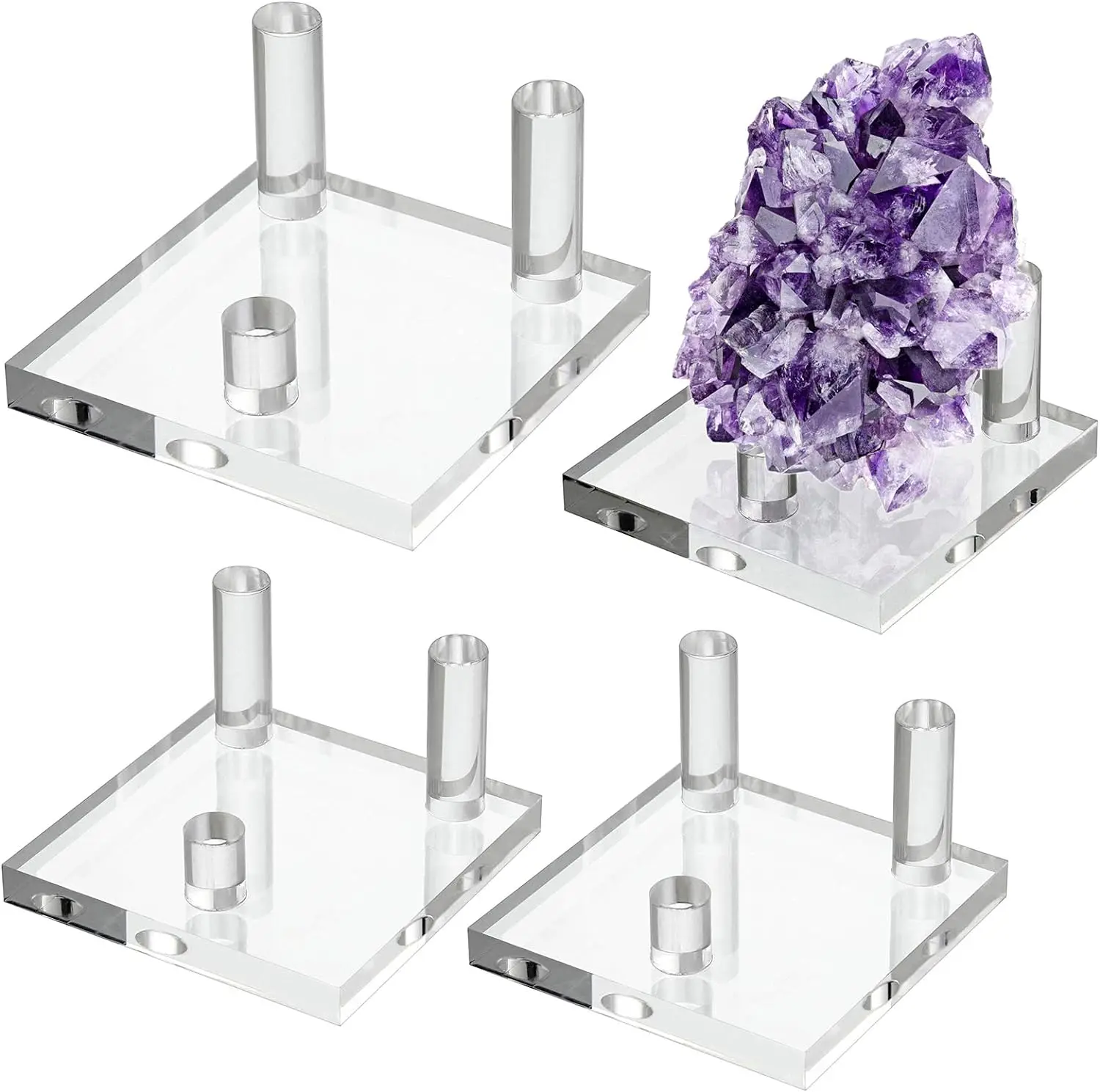 LS Three-Peg Clear Acrylic Display Stand Small Collectibles 65*65mm ...