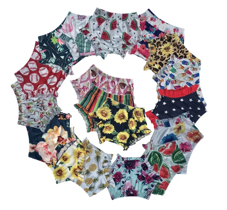 infant toddler flower bloomers girls ruffle shorties baby summer ...