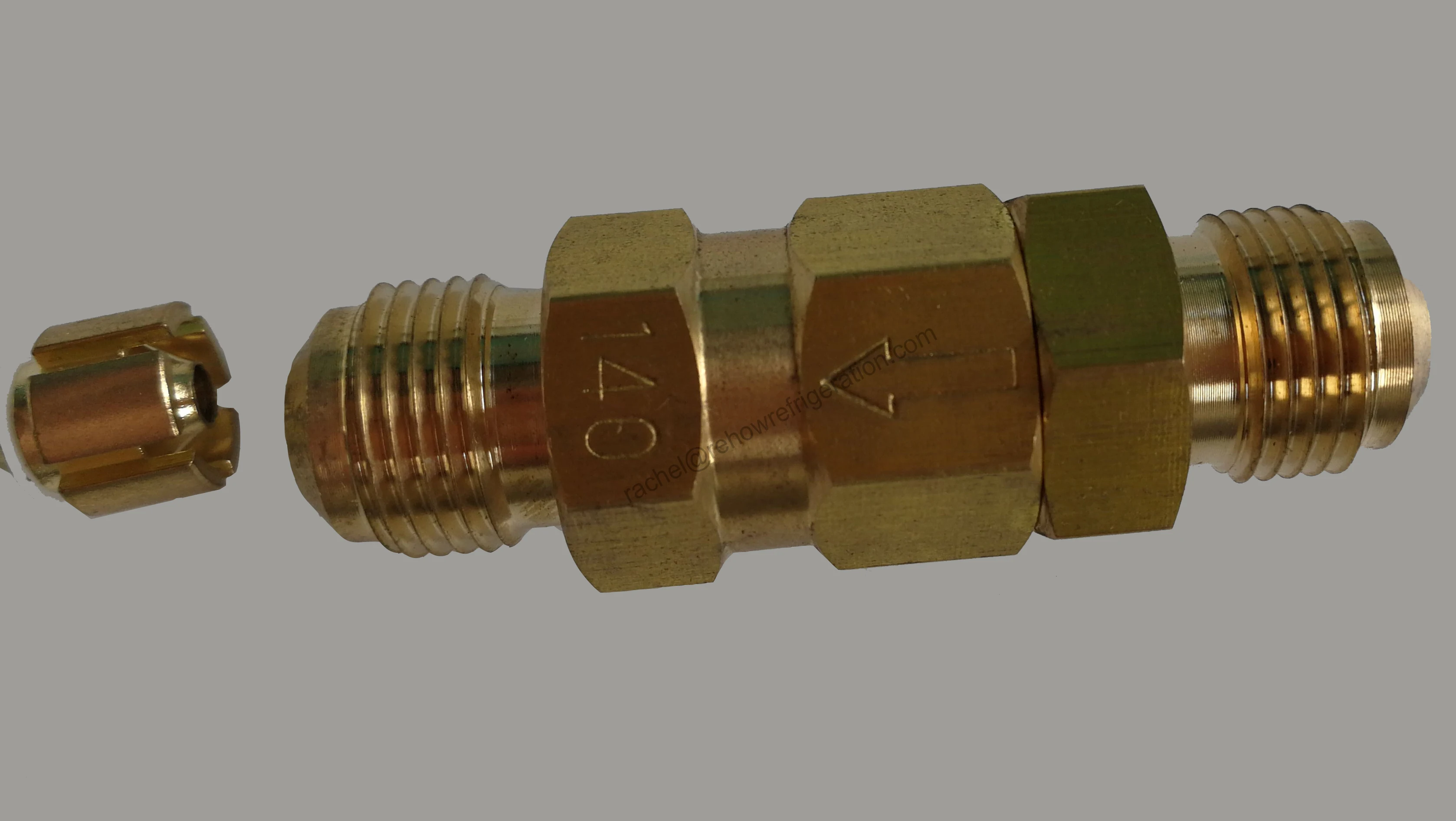 Evaporator Coil with Flow Check Piston Valve Orifice