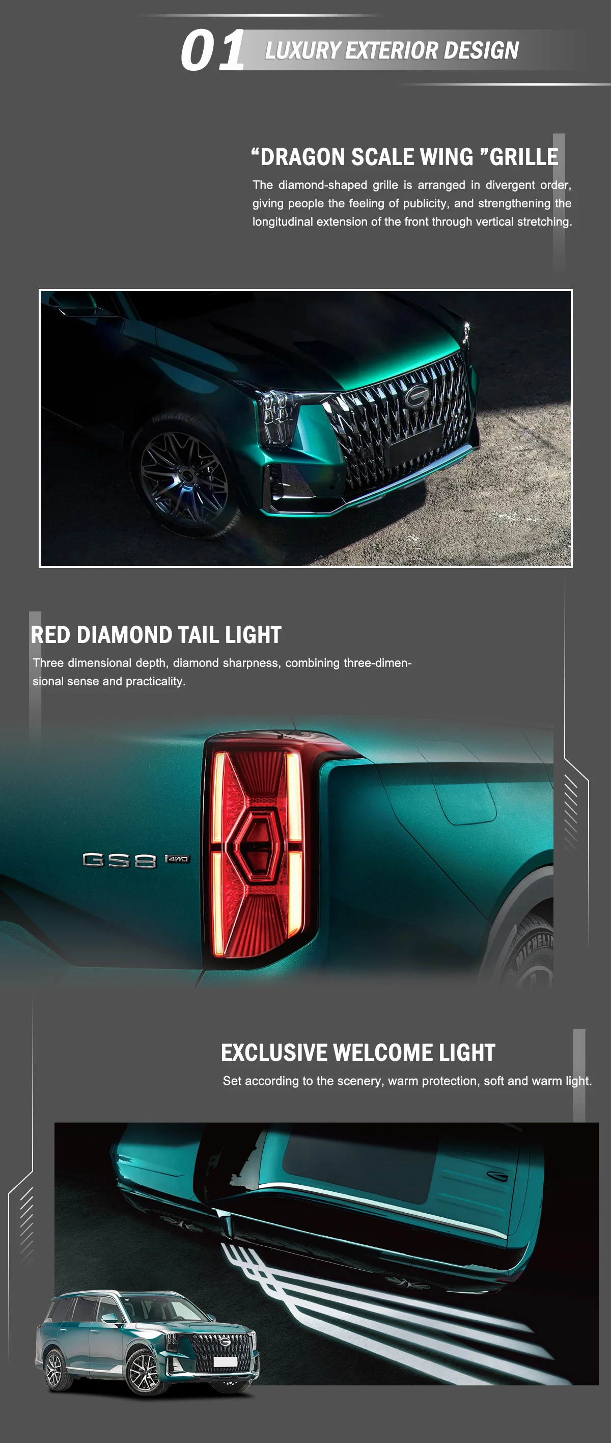 Gac Trumpchi Gs8 Pilot Series Gdi Four Wheel Drive New Car Model ...