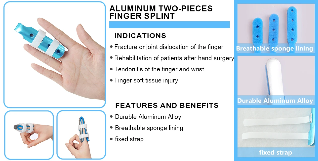 Aluminum Alloy Phalanx Splint Finger Fixed Finger Guard Splint Phalanx ...