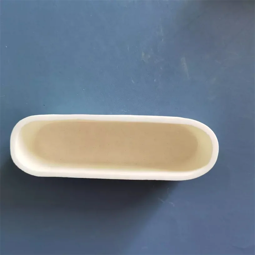 Customized 99% alumina ceramic lab analysis crucible al2o3 ceramic boat ...