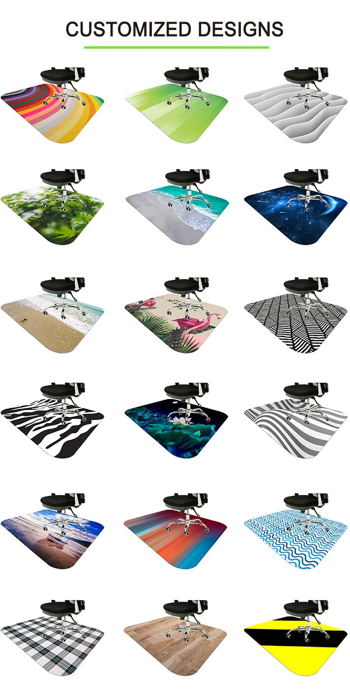 Custom Desk Floor Protector Design Office Computer Chair Mat Rgb Gaming ...