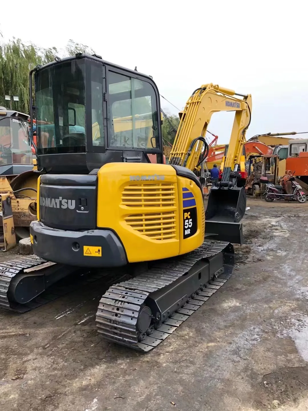Cheap Selling Used Mini Excavator Komatsu Pc55mr 5.5ton Japanese Pc56-7 Used Excavator For Sale ...