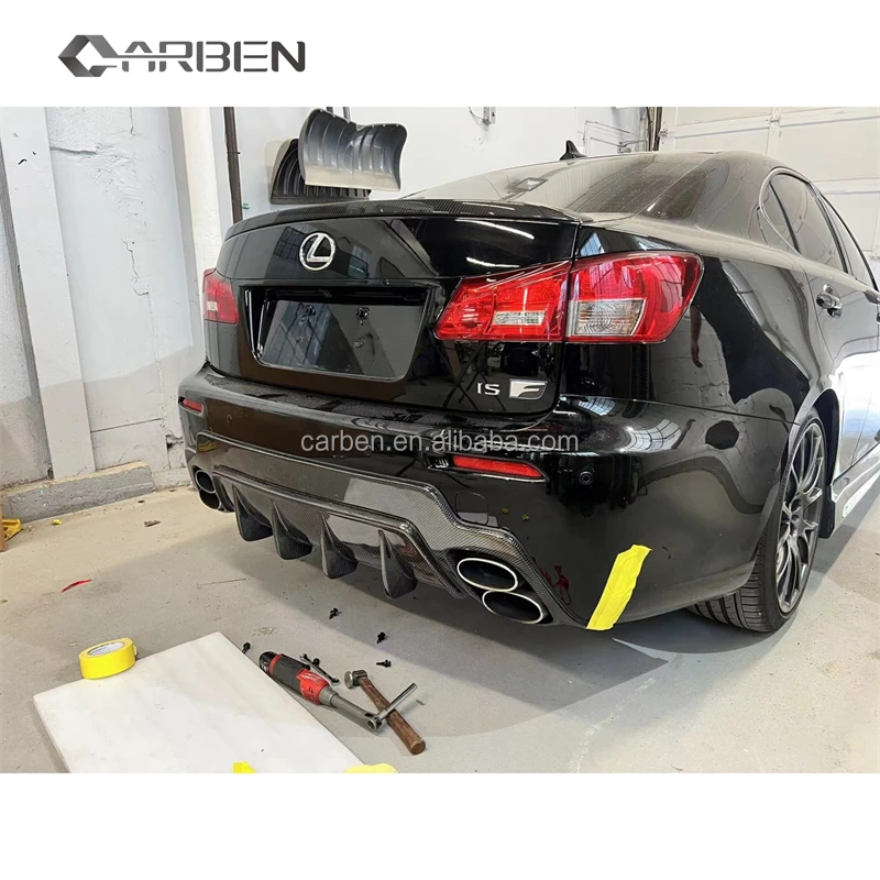 Lexus ISF Carbon Fiber Rear Diffuser - Enhance Style & Performance
