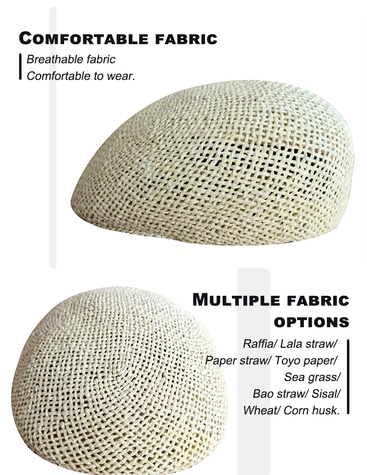 Unisex Paper Straw Hats Design Summer Custom Fedora Straw Cowboy Hats ...