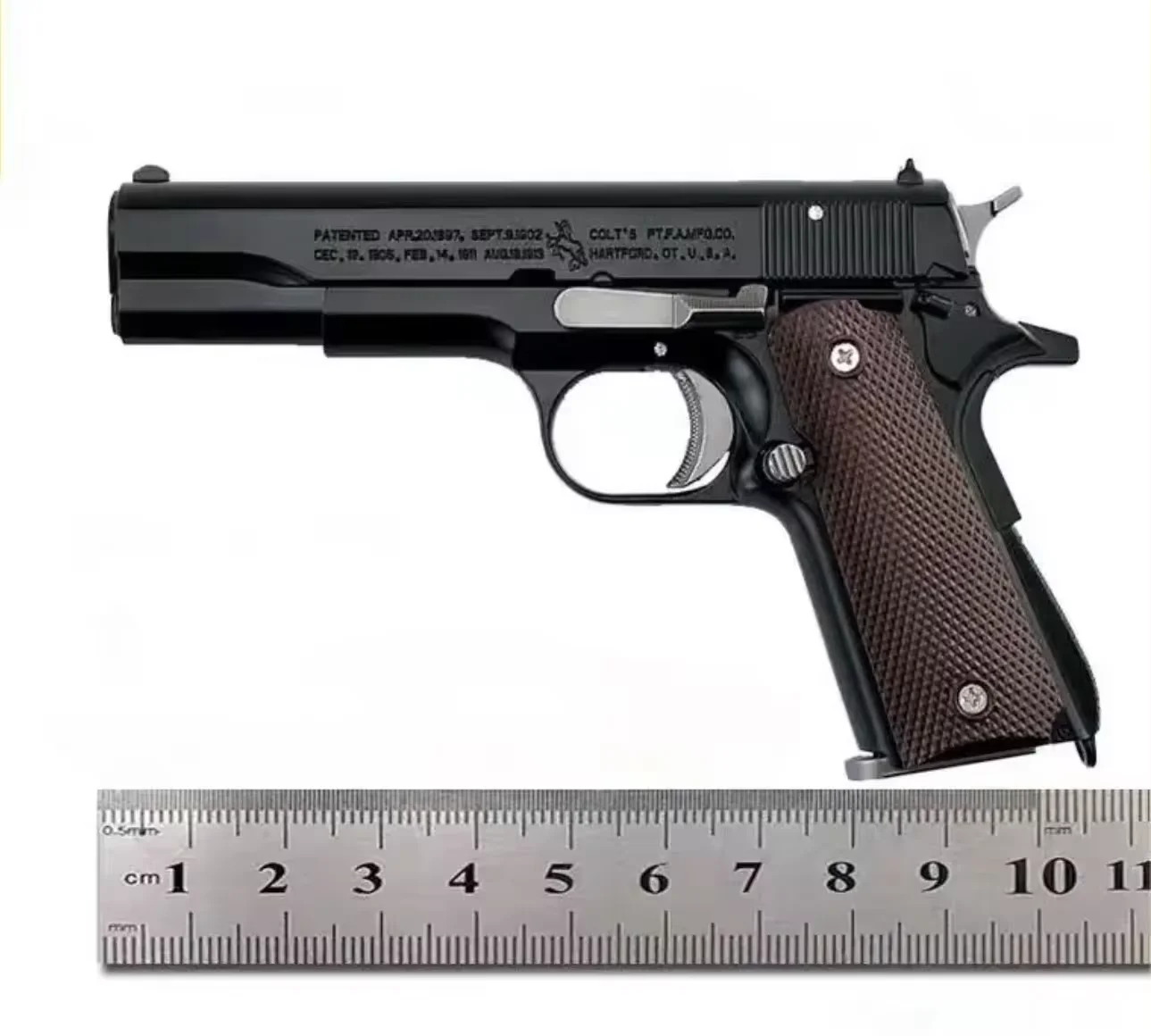 Wholesale M1911 Goat Guns Model 10cm Metal Alloy Empire Gun Model Metal ...