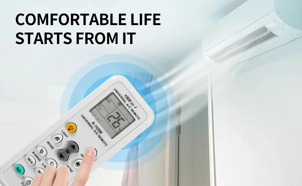 Universal 1000 in 1 air Conditioner Remote Control K-1028E One-key ...
