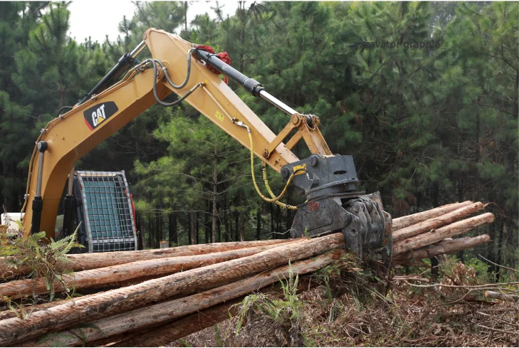 Qinjia 200p Mini Log Wood Timber Grab Grapple With Rotator For ...