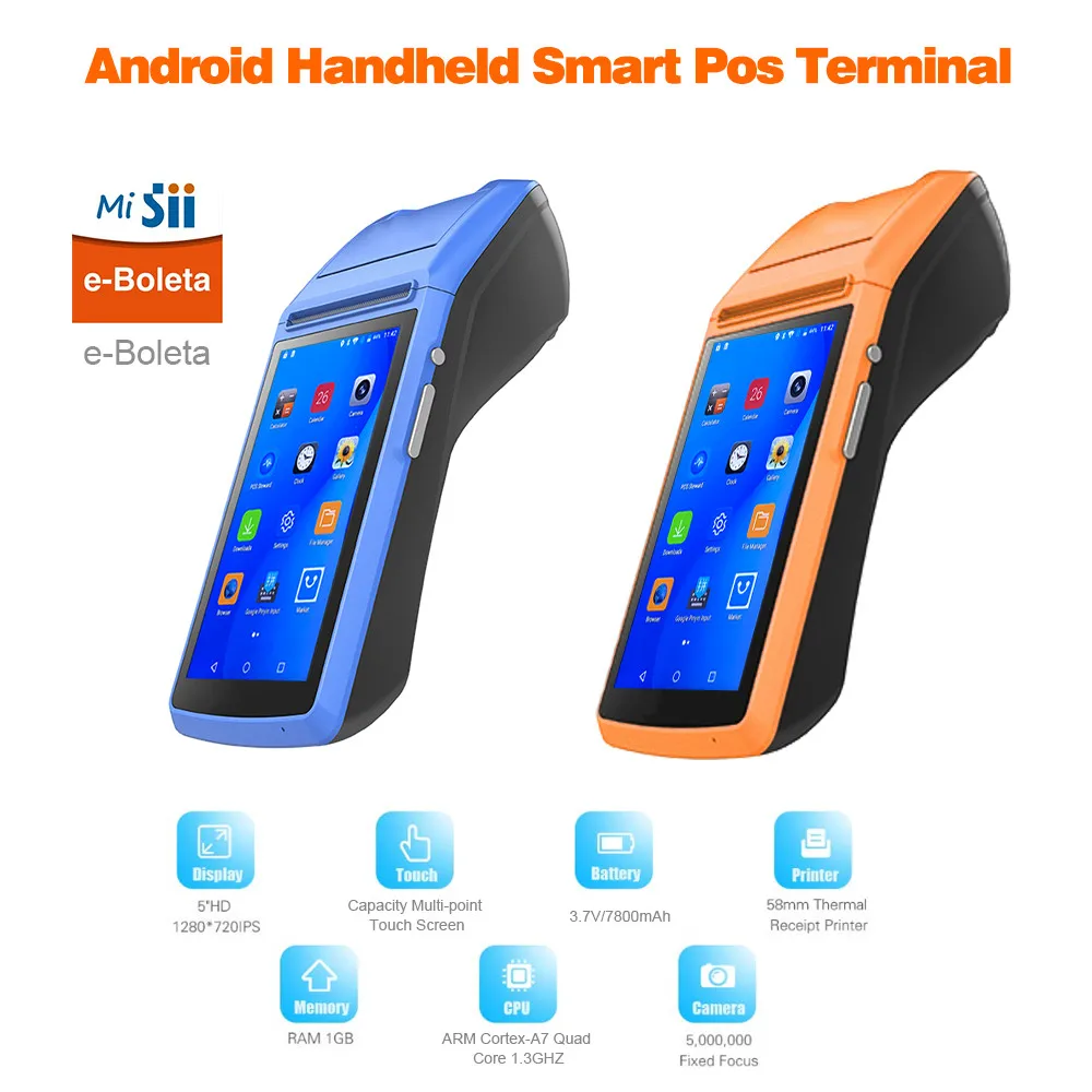M-1 Handheld Android Pos Terminal with Barcode Scanner