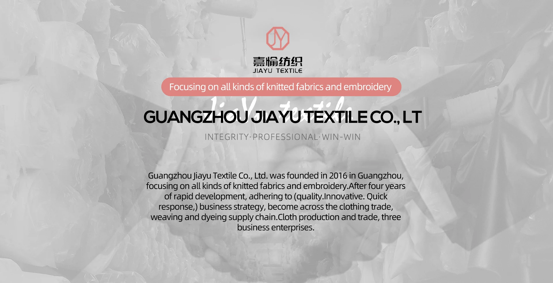 Guangzhou Jiayu Textile Co., Ltd. - Knit Fabric, woven fabric