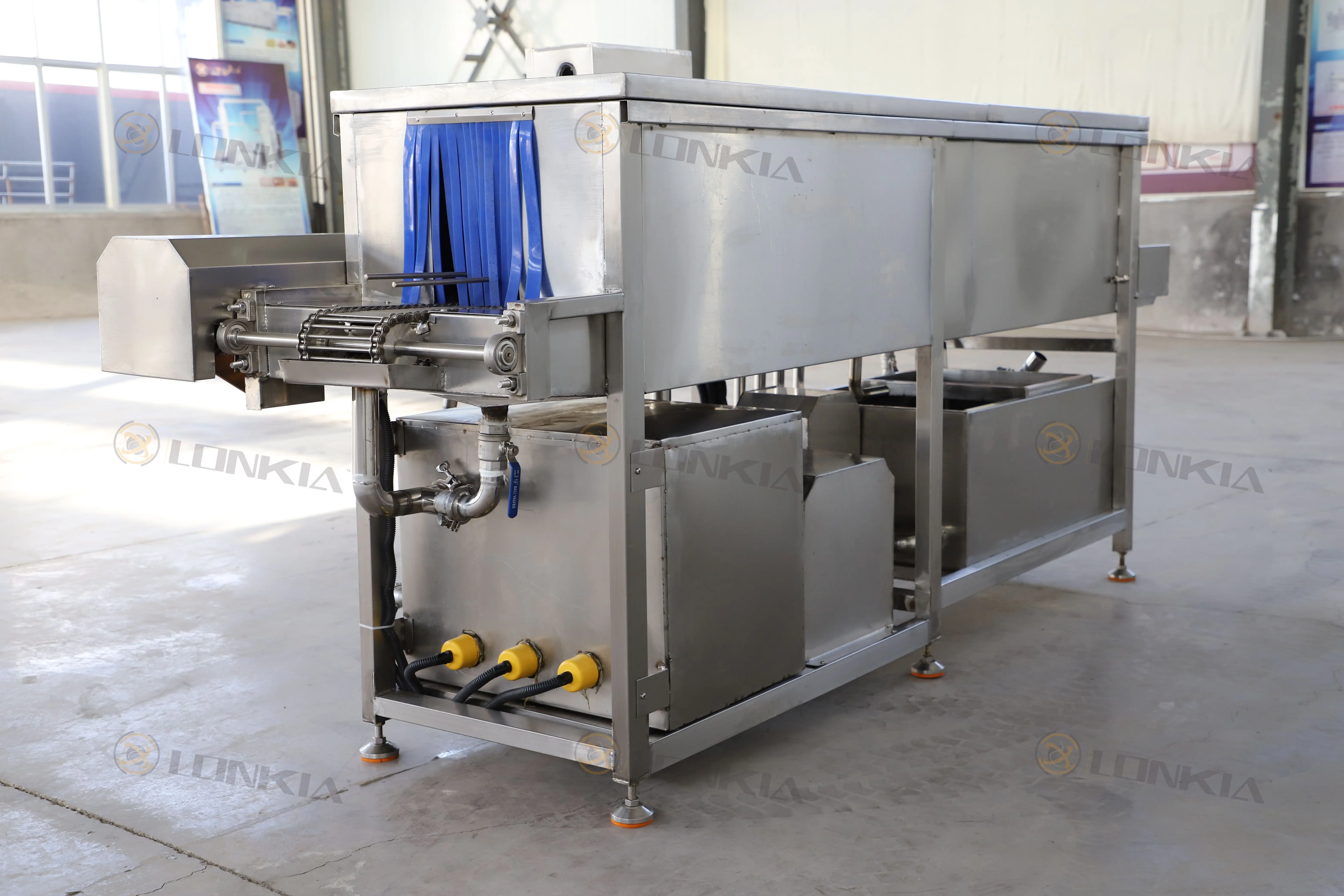 Industrial Continuous Glass Bottle Cans Jar Washing Machine