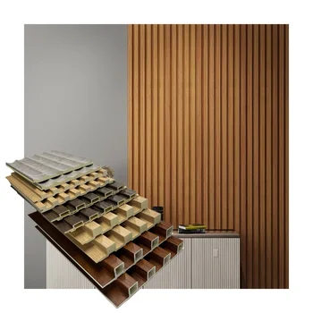 Waterproof Wpc Slat Wall Panel Wpc Ceiling Slat Cladding Fluted Indoor ...