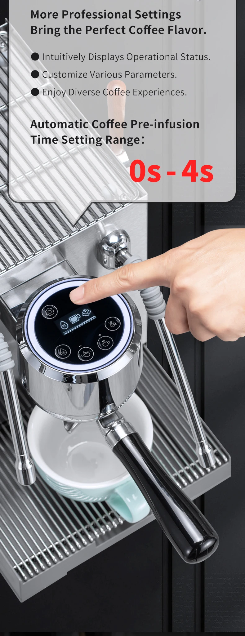 Hotel Commercial Best Espresso Cafetera Two Pumps Three Boilers