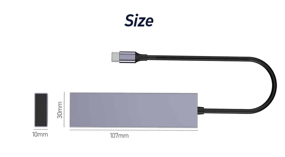 Ugreen 4in1 Aluminum Casing Type-C Hub USB Port Gen2 10Gbps Fast Speed ...