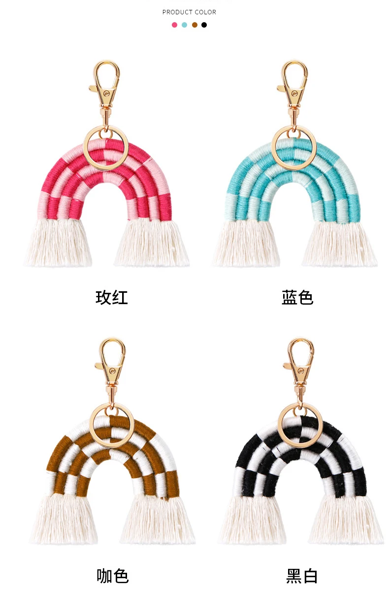 2024 New Arrival Women Girl Bag Charm Handmade Boho Bohemian Weave ...