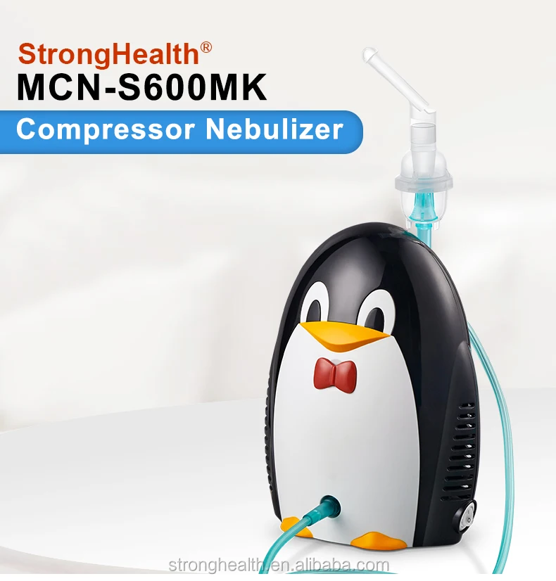 Cartoon Penguin Nebulizer For Kids Compressor Medical Animal Portable ...