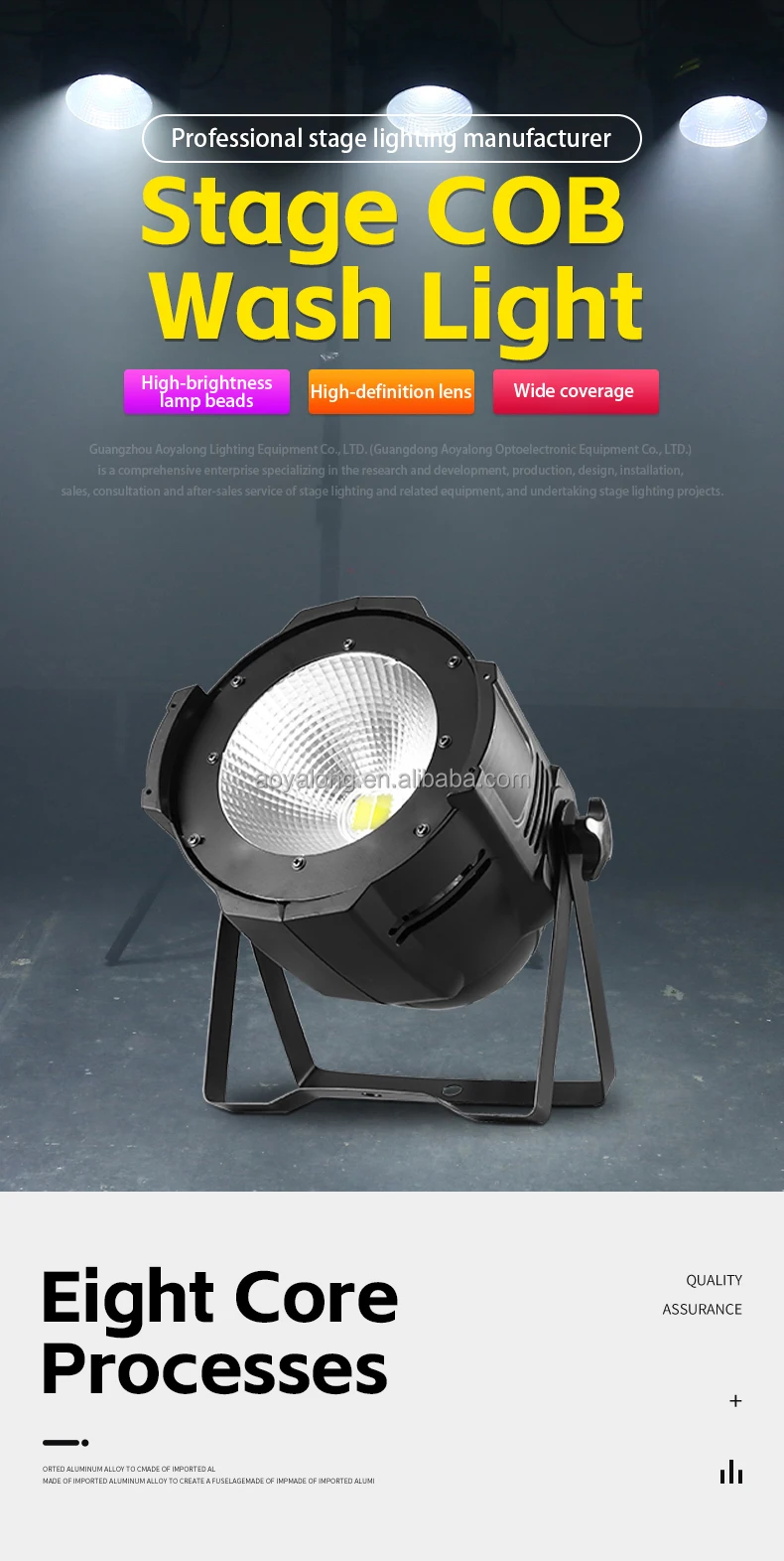L100 Projector Lighting Warm Cold/White Dmx Bright LED Focus Zoom Cob ...