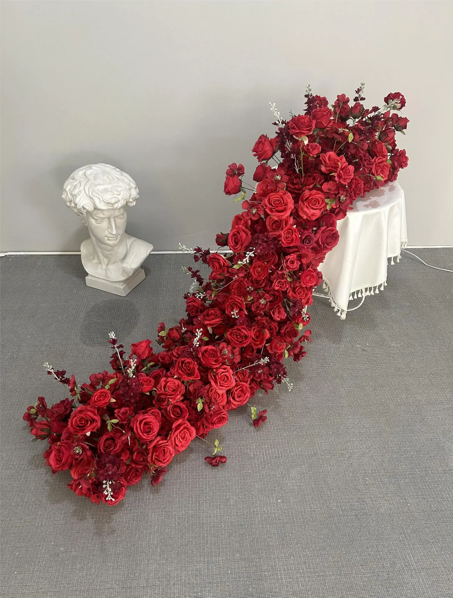 A063 Artificial Flowers Wedding Row Window Proposal Interior Decoration ...