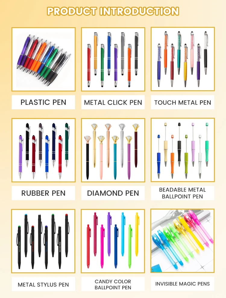 Luxury Ballpoint Pen Metal Aluminum Ballpoint Pens Custom With Logo For ...