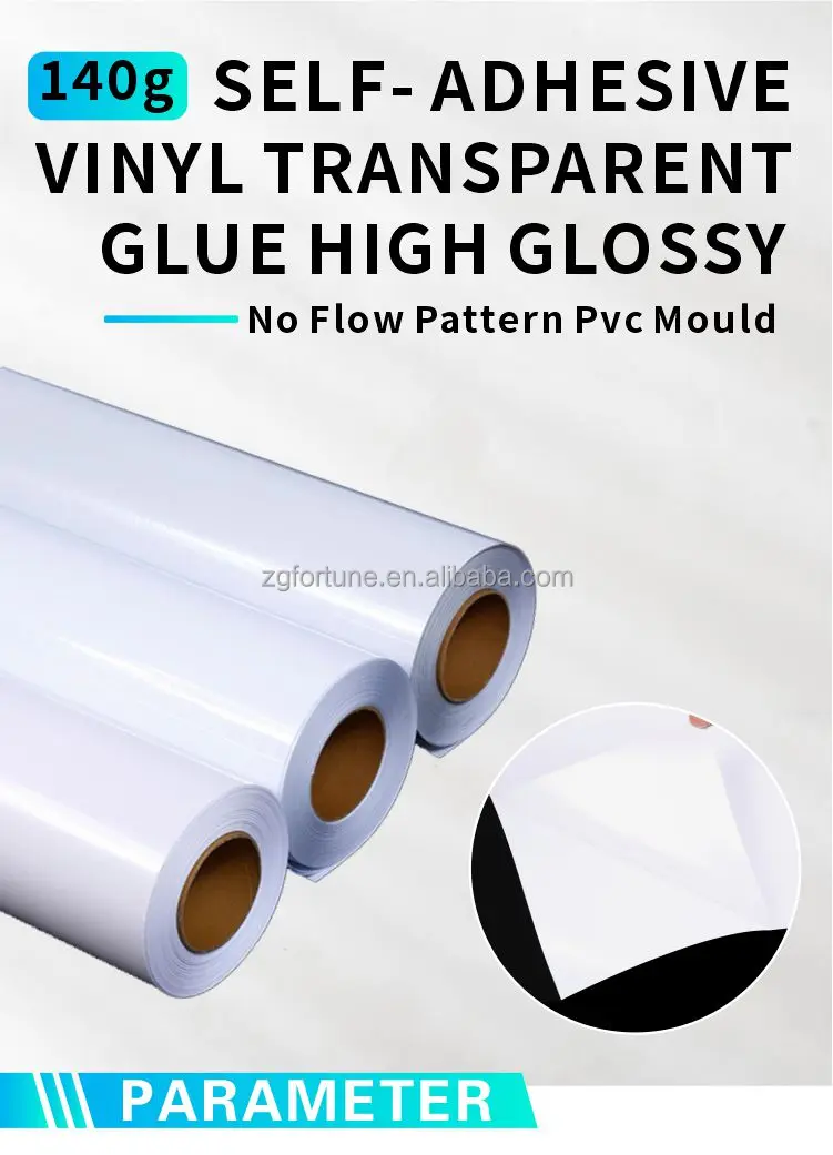 Printable Permanent White Self Adhesive Vinyl Car Sticker Rolls Pvc ...