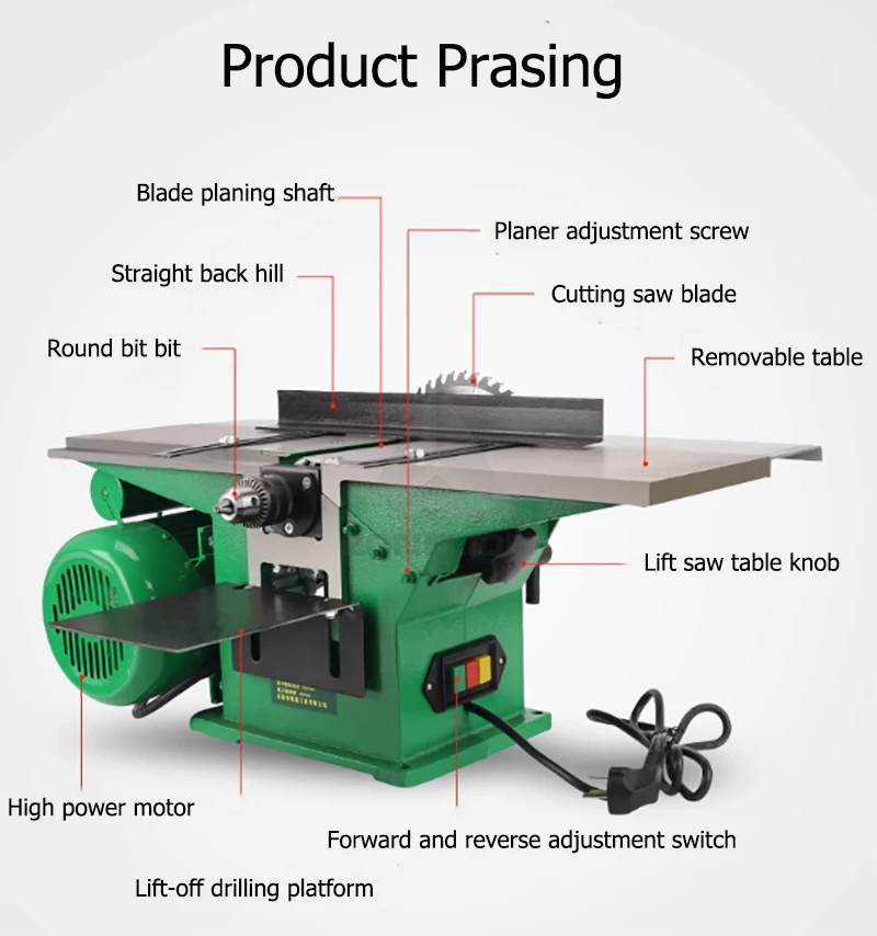 150mm Planer And Thickness Wood Working Machine - Buy Wood Planer ...