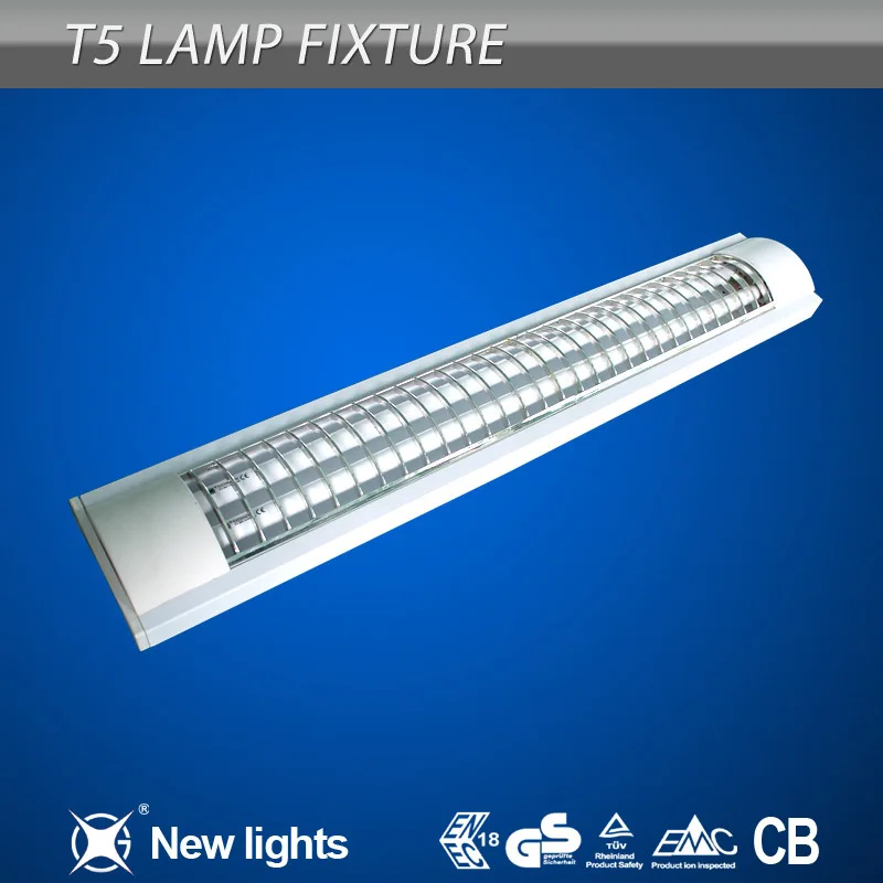 Louver Fitting T5 Grid Fluorescent Ceiling Light Fixture - Buy Grid ...