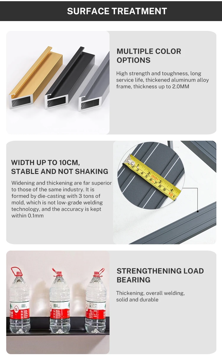 Hot Sales Aluminum Alloy Shelf Simple Light Luxury All Aluminum ...