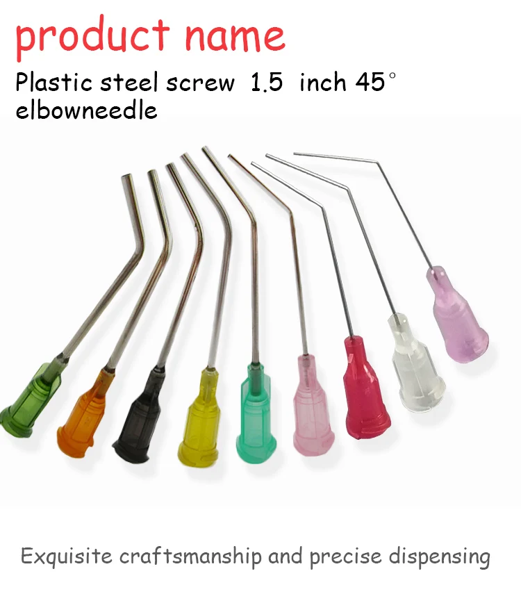 Cheap Price1.5 Inch Plastico 45 Degree Elbow Plastic Steel Luer Lock ...