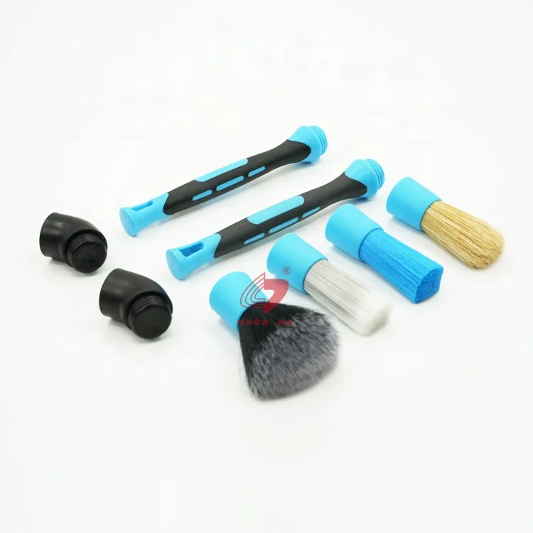 Luxury Detailing Car Brush with Different Brush Bristle Removable Heads ...