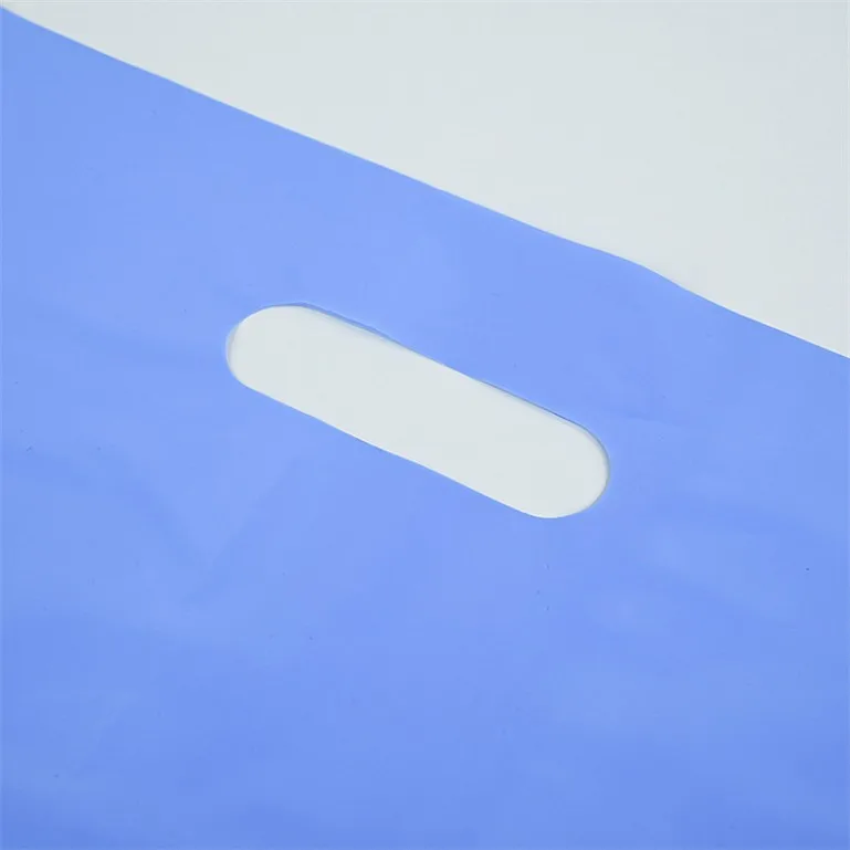 Plastic Shopping Bag Custom Logo Four Finger Bag 50mic Pe/po Handbag ...