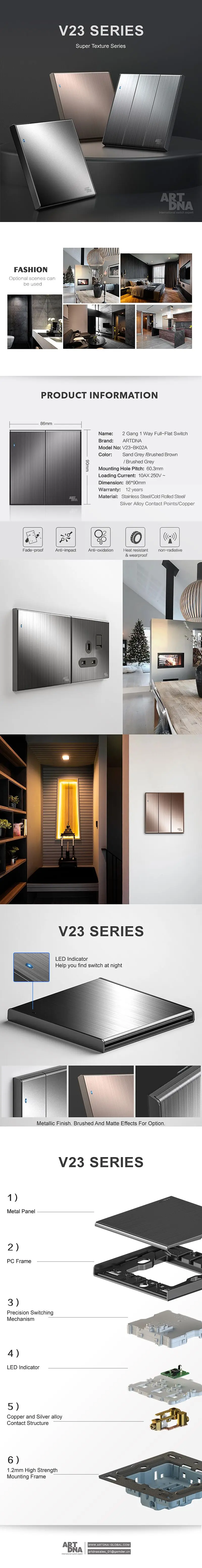 Hotel Room Use "DO NOT DISTURB" & "MAKE UP ROOM" Switch