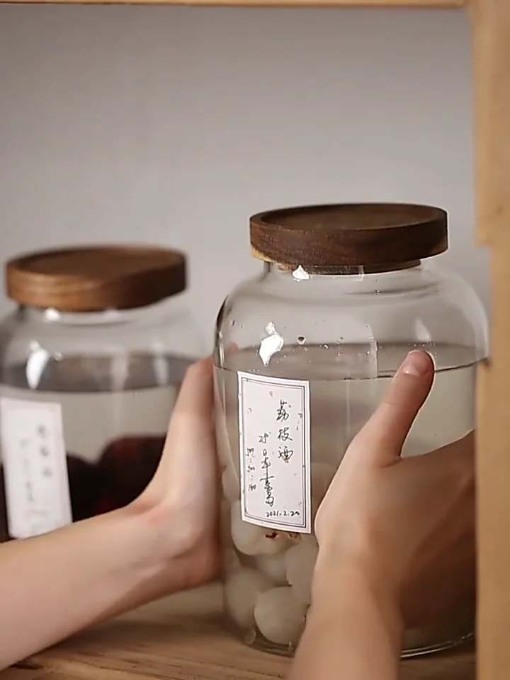 1300/2000/2800ml Clear Big Extra Large Size Borosilicate Glass Jar ...