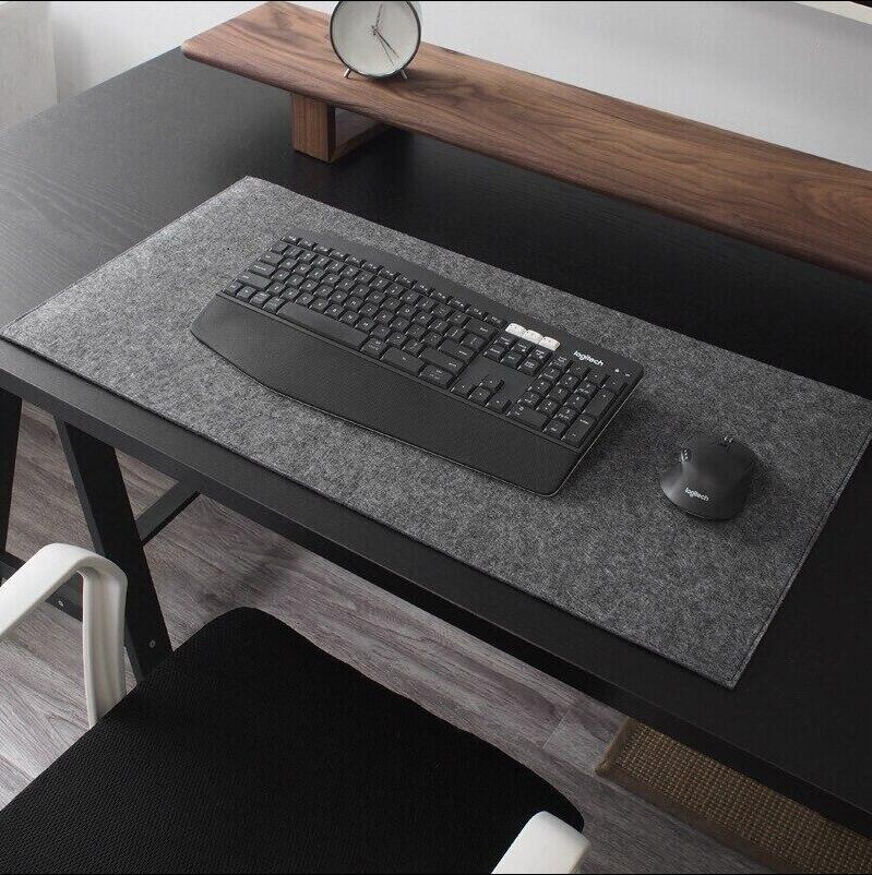 Large Xxl Office Computer Anti Slip Felt Desk Mat Table Keyboard Big ...