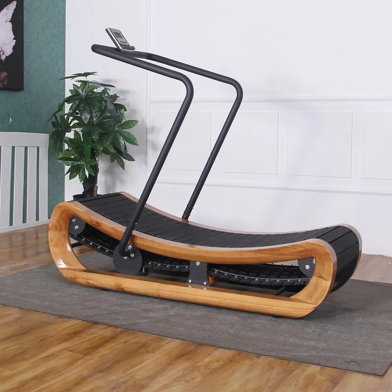 Cardio Fitness Equipment Curve Treadmill Woodway Running Machine Wooden Unpowered Treadmill ...