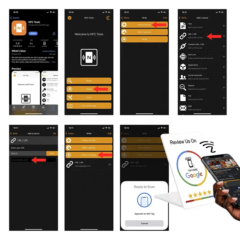 Custom QR Code Table Sign Wood Google Review NFC Display Stand| Alibaba.com