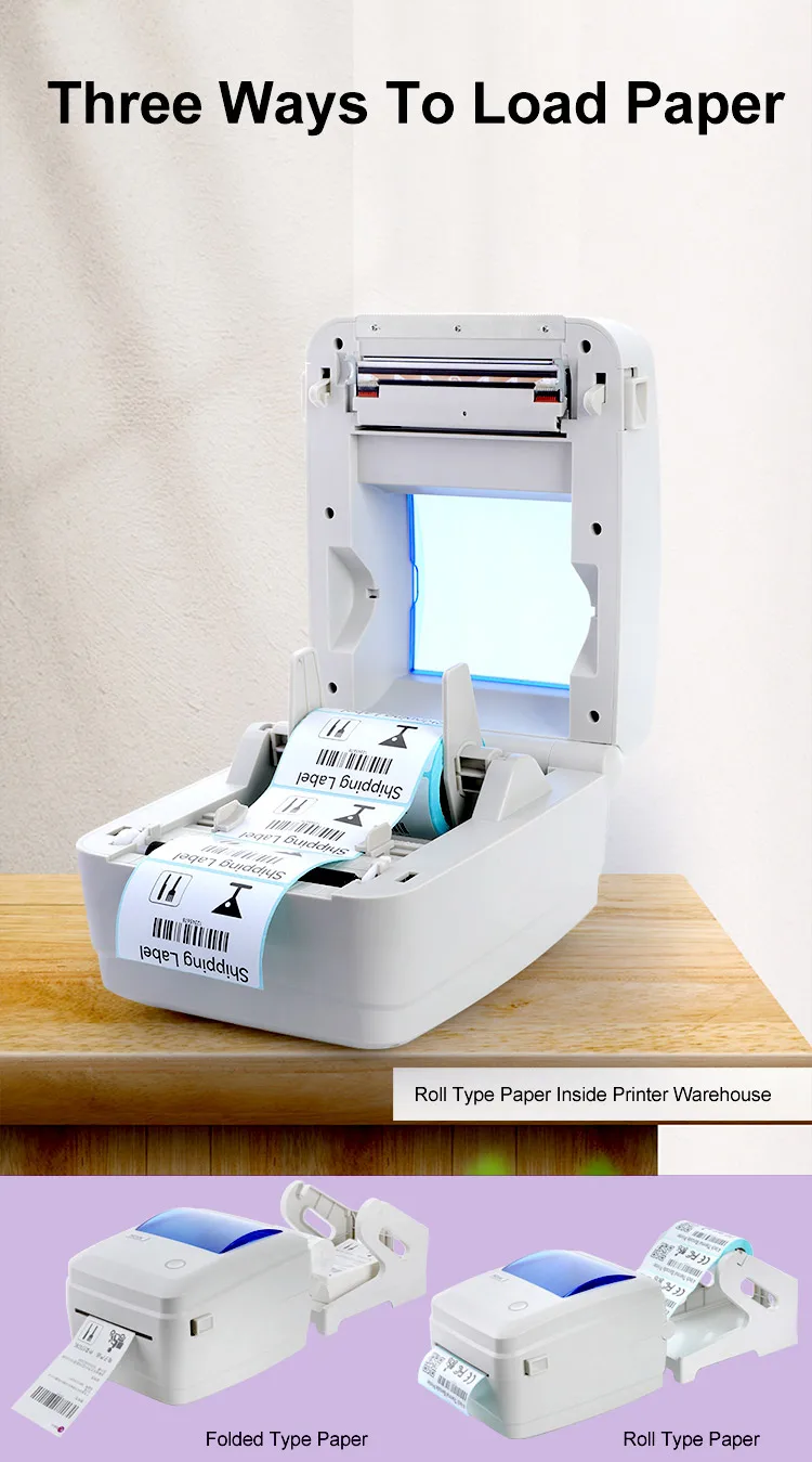 Label Maker Shipping Label Printer 4x6 Thermal Label Printer No Ribbon ...
