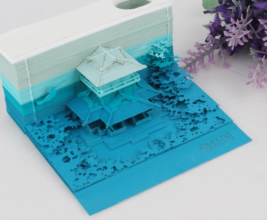 Special Paper 3D Temple Style Writing Pad Memo Pad Sticky Notes for ...