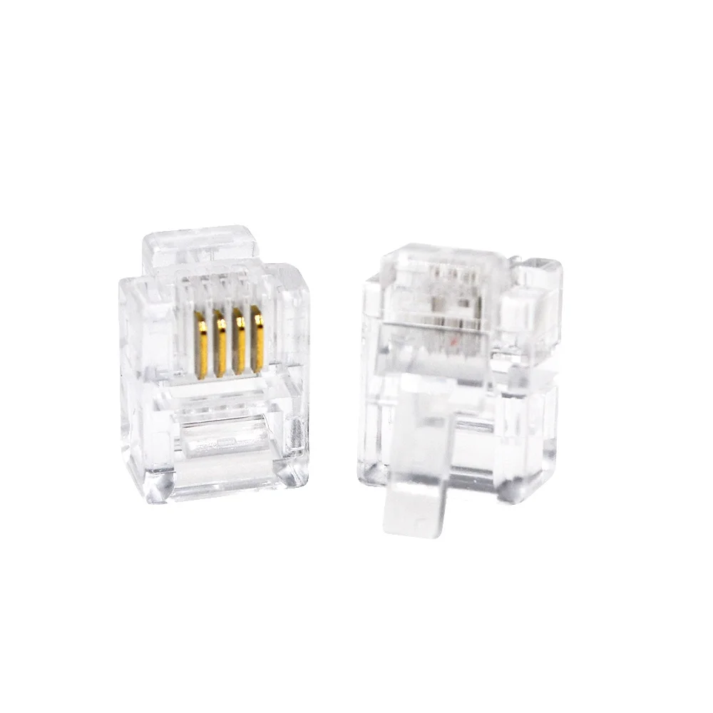 6 Pin RJ11 Connector Modular 6P4C Male Connector| Alibaba.com