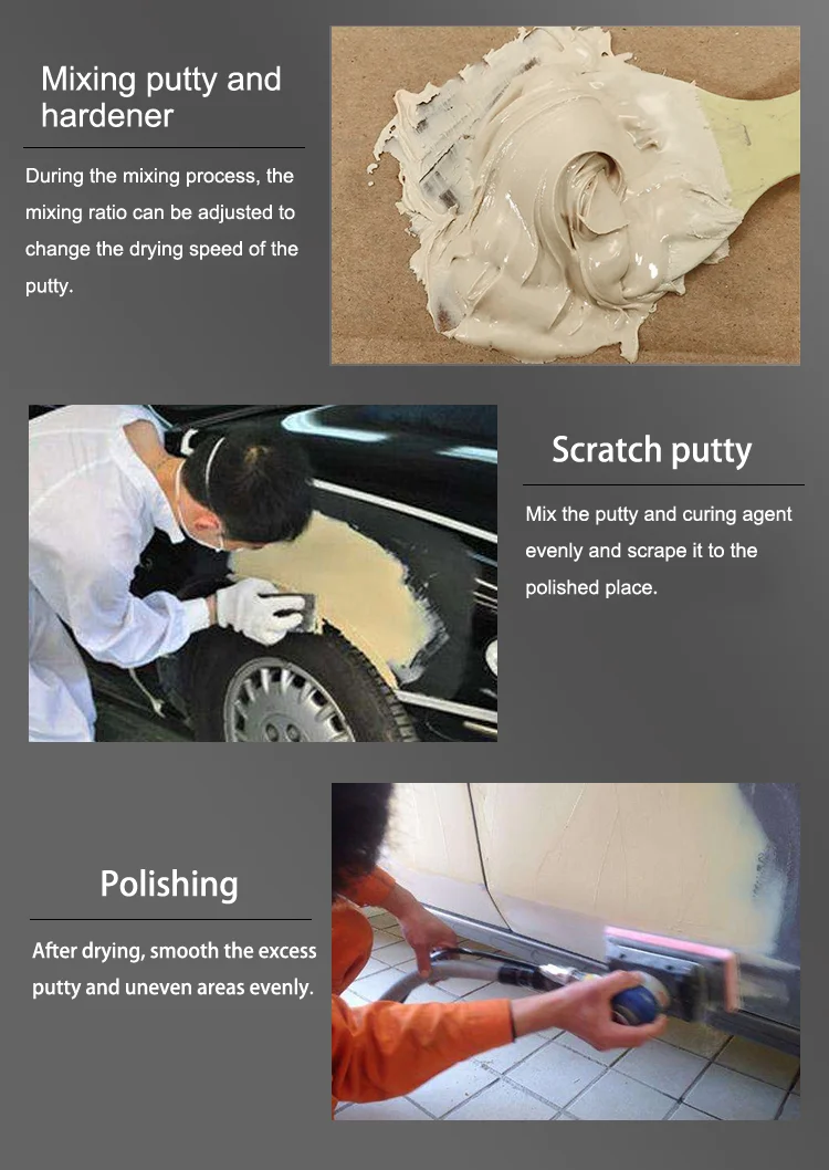 Heavy-Duty Alloy Putty Coating - Professional Auto Body Repair Filler ...