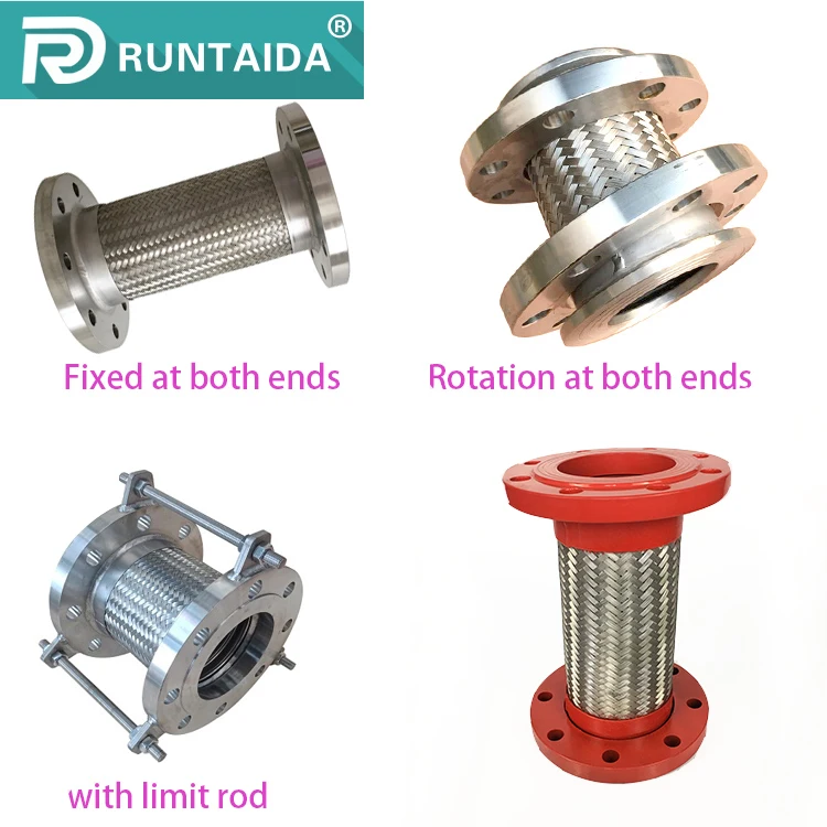 Flange Type Connector SS304 Braided Bellows Stainless Steel Flexible ...