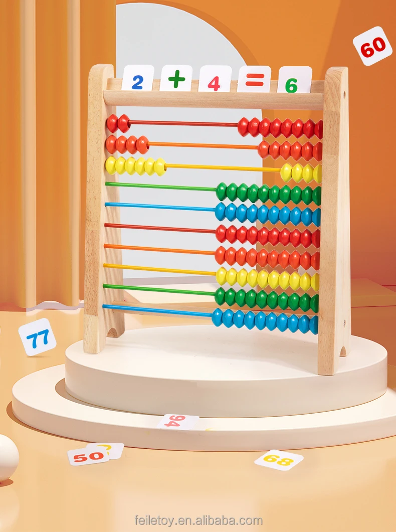 Wooden Montessori Mathematical Calculation Frame Montessori Addition ...