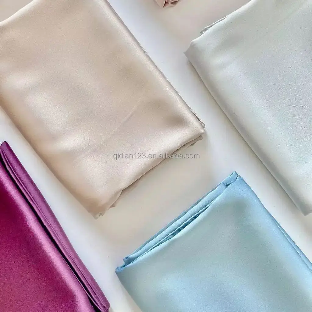 Warna Matte Satin Hijabs Soft Ready To Wear Slik Scarf Shinny Satin ...