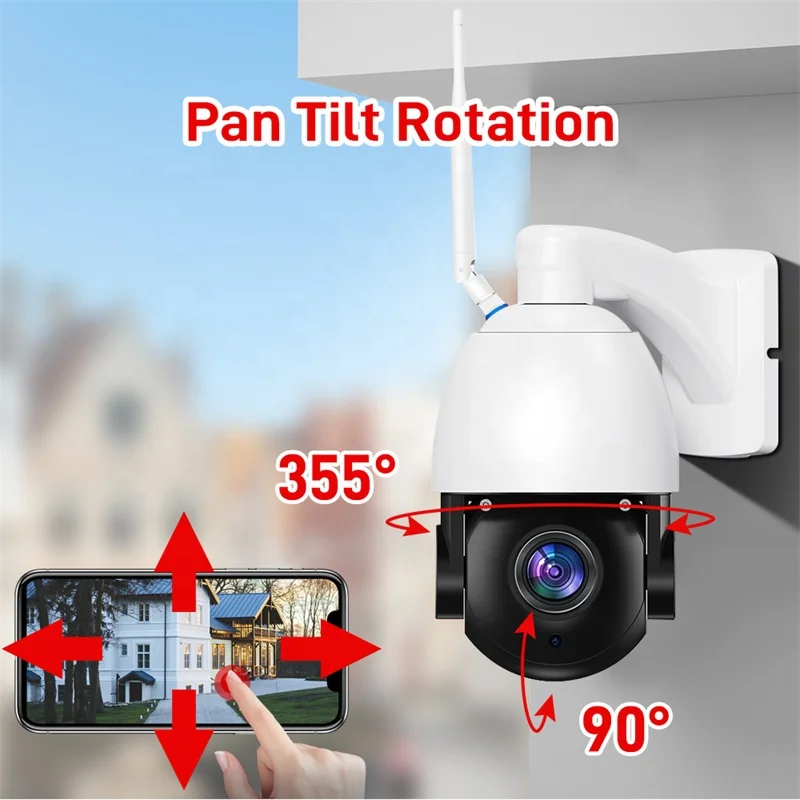 Hik Compatible 8MP 4K POE PTZ HD Camera 360 Motorized 50x Zoom PIR ...