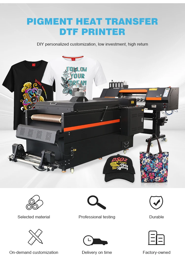 PO-TRY 60cm Textile Digital Heat Transfer Printer - 2/4 I3200 Printheads