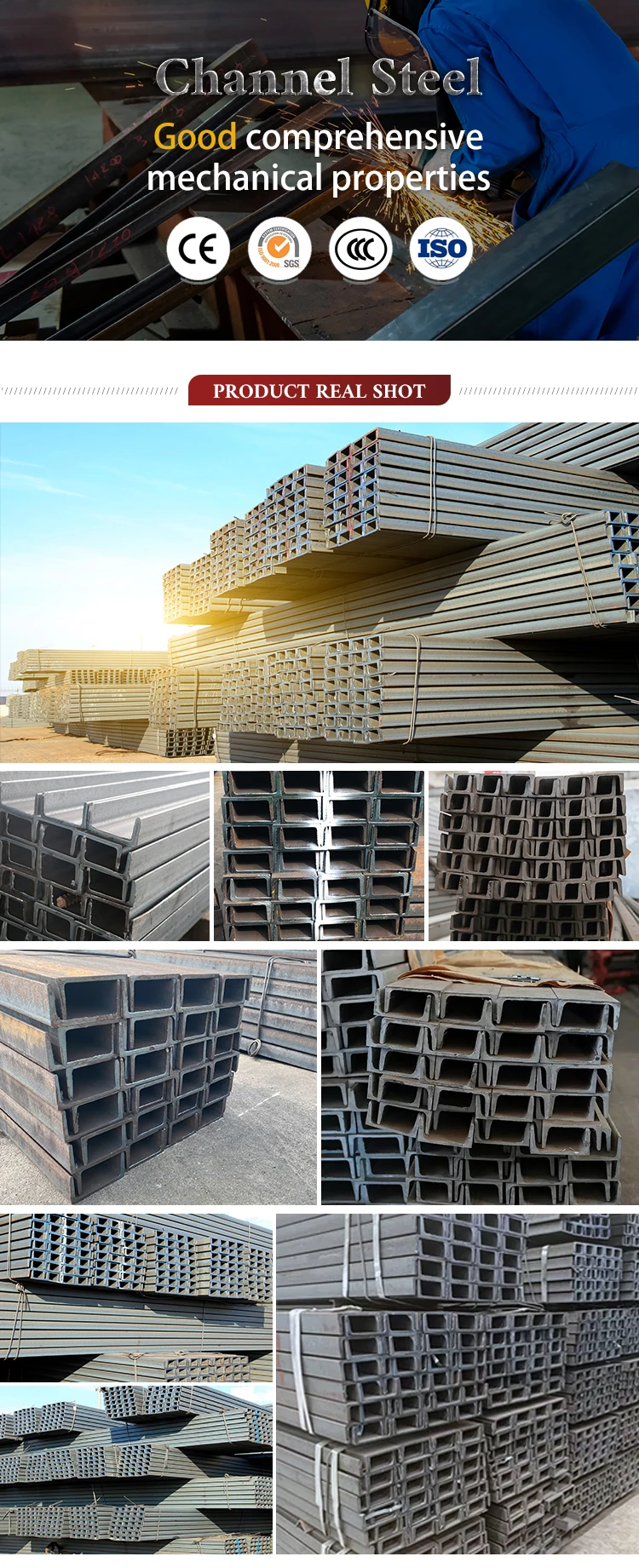 Fine packing galvanized channel steel 3 inch channel steel 2x4 c ...