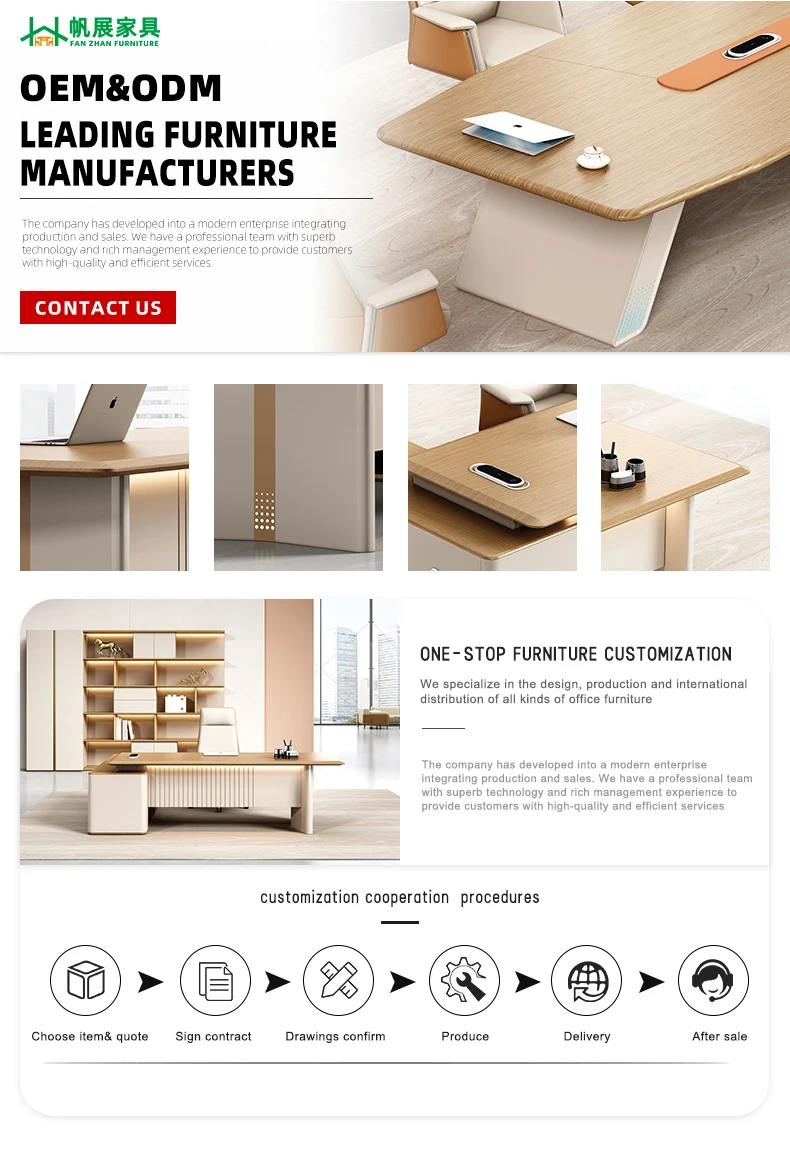 Customized Office Table Luxury Office Table for Home l Shape Office ...