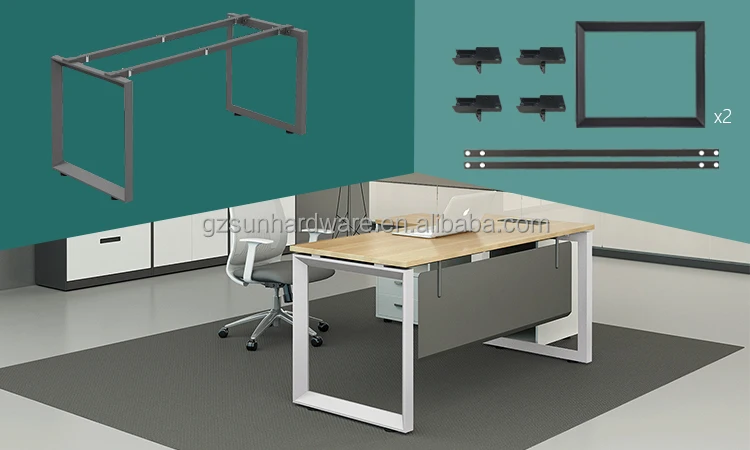 Modern Office Table Frames Adjustable Table Leg White/black/steel Color ...