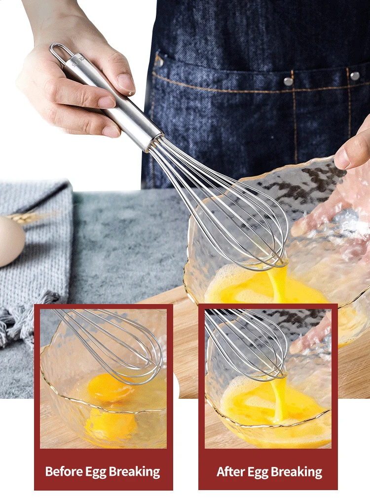Bakest Stainless Steel Hand Mixer Egg Beater Mulit Purpose Eco Friendly ...